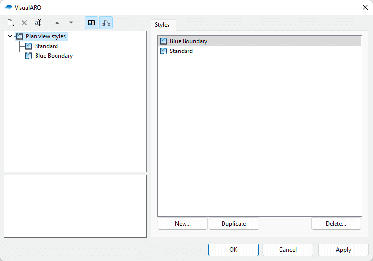 Plan View Styles | VisualARQ help